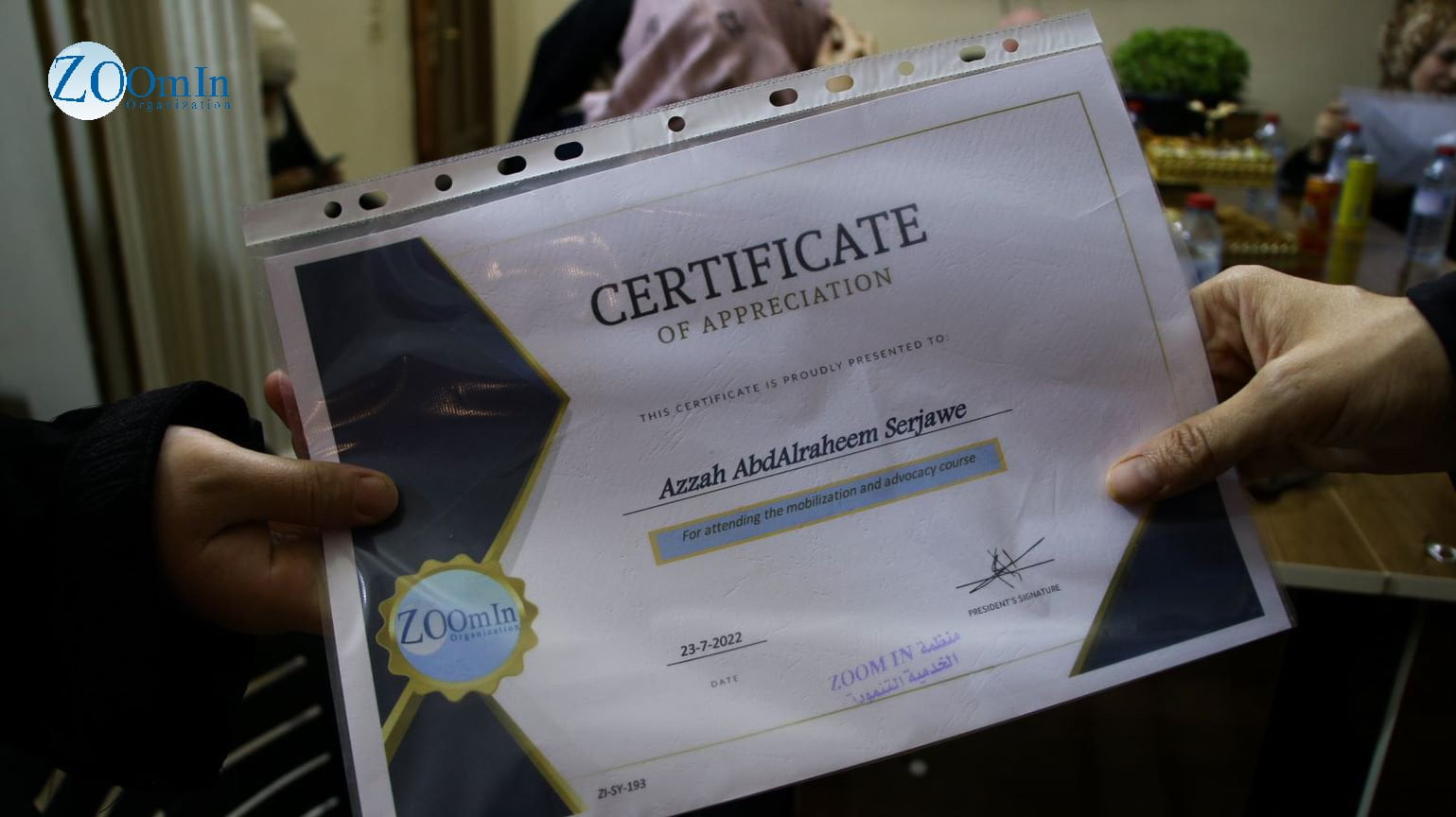 A training “assemble and advocacy” – ZOOM IN